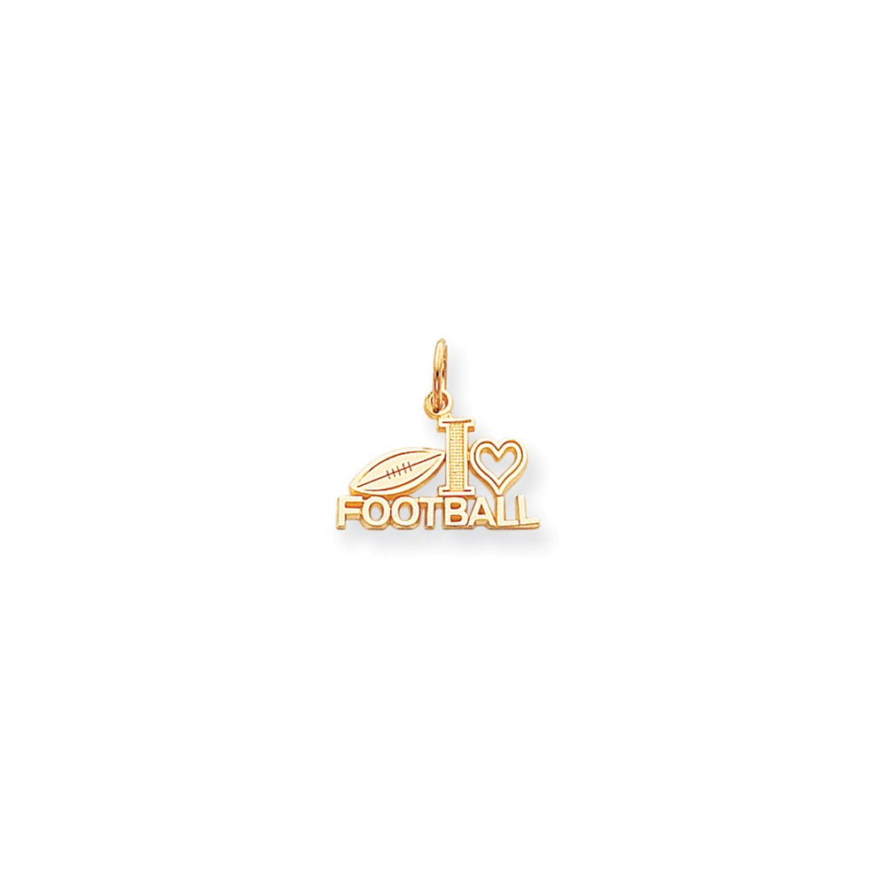 10k Yellow Gold Football Charm | CharmsToTreasure | CharmsToTreasure