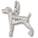Loveable Sterling Silver Charms | Silver Weimaraner Charm | CharmsToTreasure