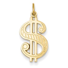 14k Gold Dollar Sign Charm | CharmsToTreasure | CharmsToTreasure