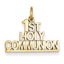 14k Gold 1st Holy Communion Charm | CharmsToTreasure | CharmsToTreasure