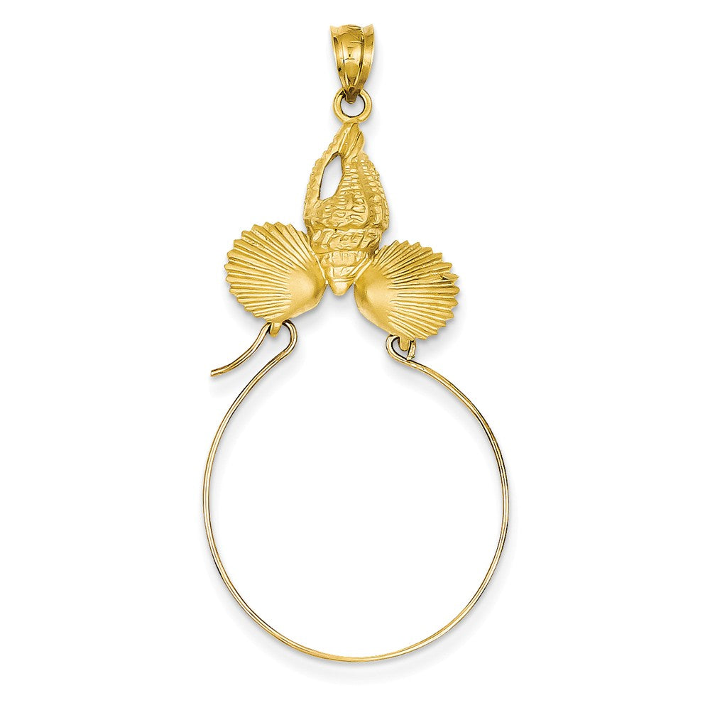 14k Gold Sea Shell Charm | CharmsToTreasure | CharmsToTreasure