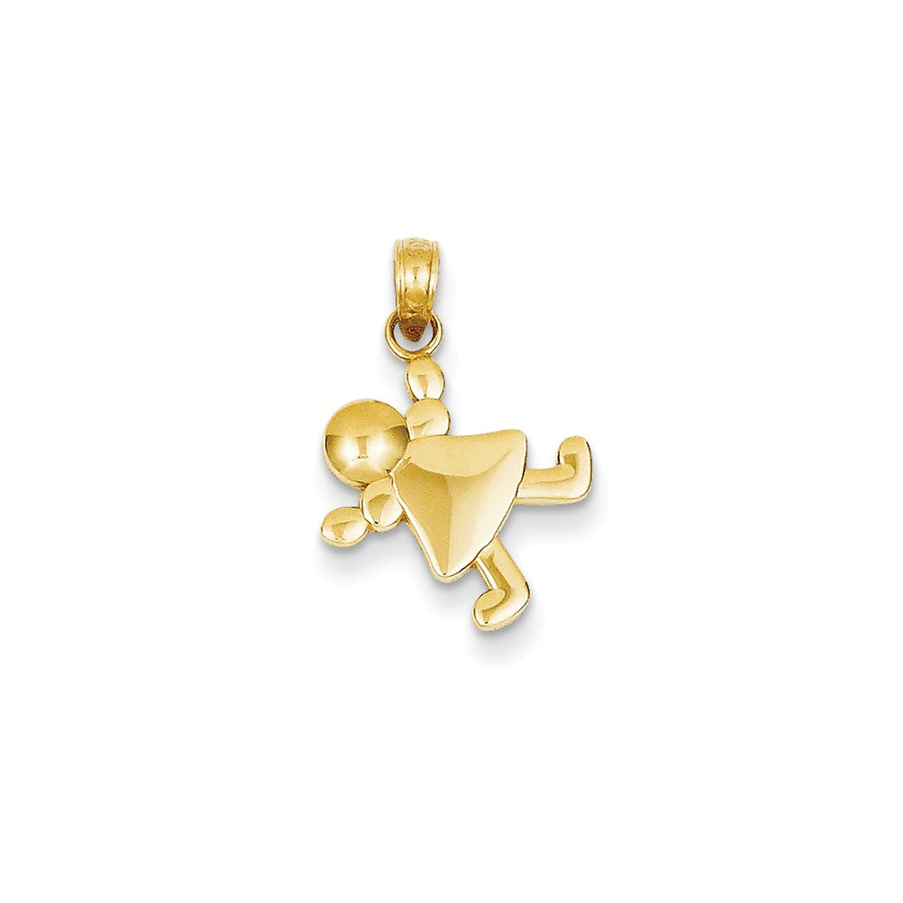 14k Gold Little Girl Charm | CharmsToTreasure | CharmsToTreasure