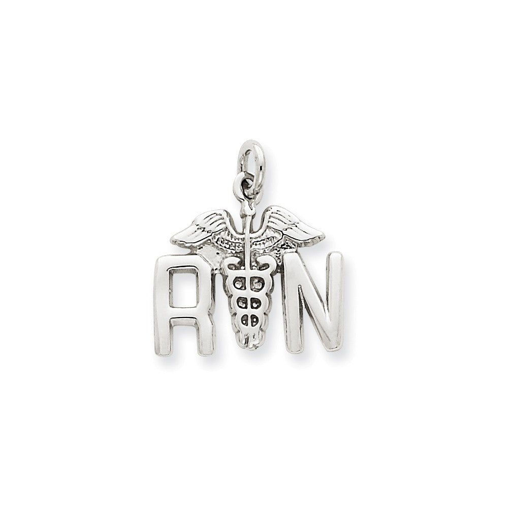 14k White Gold RN Charm | CharmsToTreasure | CharmsToTreasure