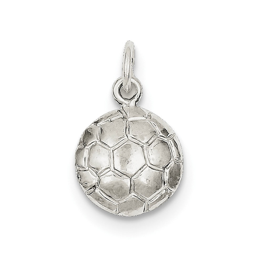 Sterling Silver Soccer Ball Charm | CharmsToTreasure | CharmsToTreasure