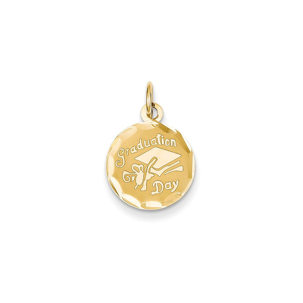 14k Gold Graduation Cap Charm | CharmsToTreasure | CharmsToTreasure