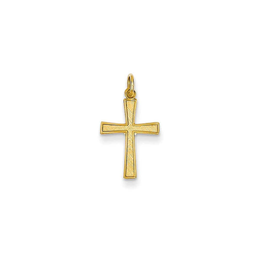 14k Gold Cross Charm | CharmsToTreasure | CharmsToTreasure