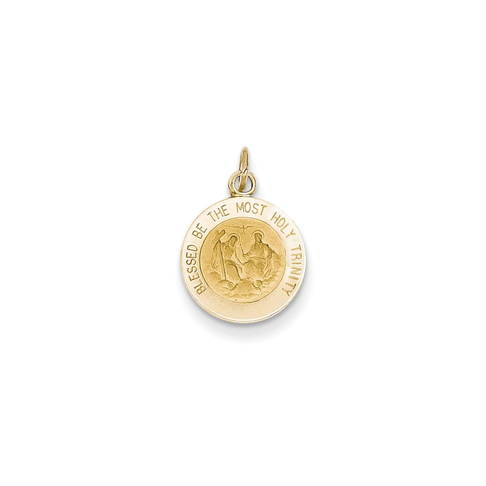 14k Gold Holy Trinity Medal Charm | CharmsToTreasure | CharmsToTreasure