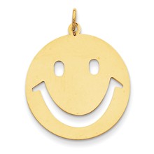 14k Gold Smiley Face Charm | CharmsToTreasure | CharmsToTreasure