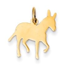 14k Gold Donkey Charm | CharmsToTreasure | CharmsToTreasure